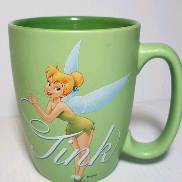 Disney | Dining | Disney Tinkerbell Large Green Coffee Mug | Poshmark